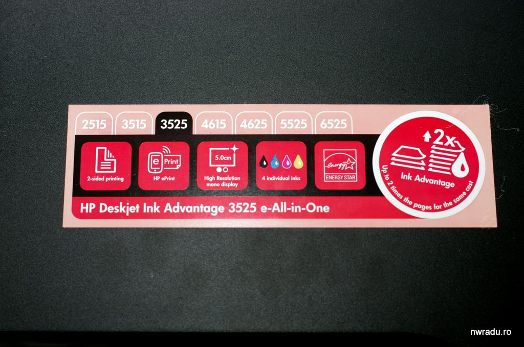 Review imprimantă HP 3525 DeskJet Ink Advantage - nwradu blog