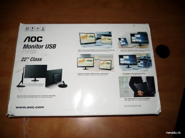 Review AOC E2251fwu - monitor prin USB - nwradu blog