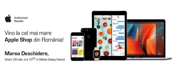 Al doilea Apple Shop din România se deschide în cadrul Media Galaxy din ...