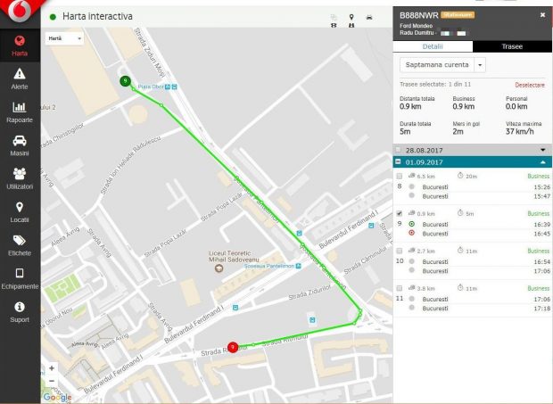 Review: soluția Vodafone Auto Manager pentru monitorizare flote auto ...