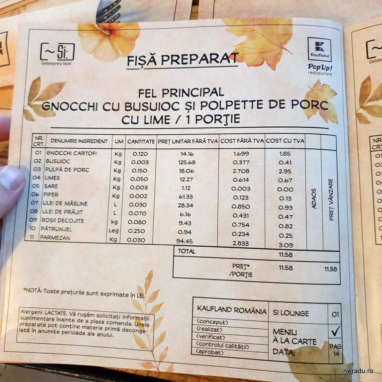 Am mâncat trei feluri de mâncare cu 19,68 lei la Kaufland PopUp ...