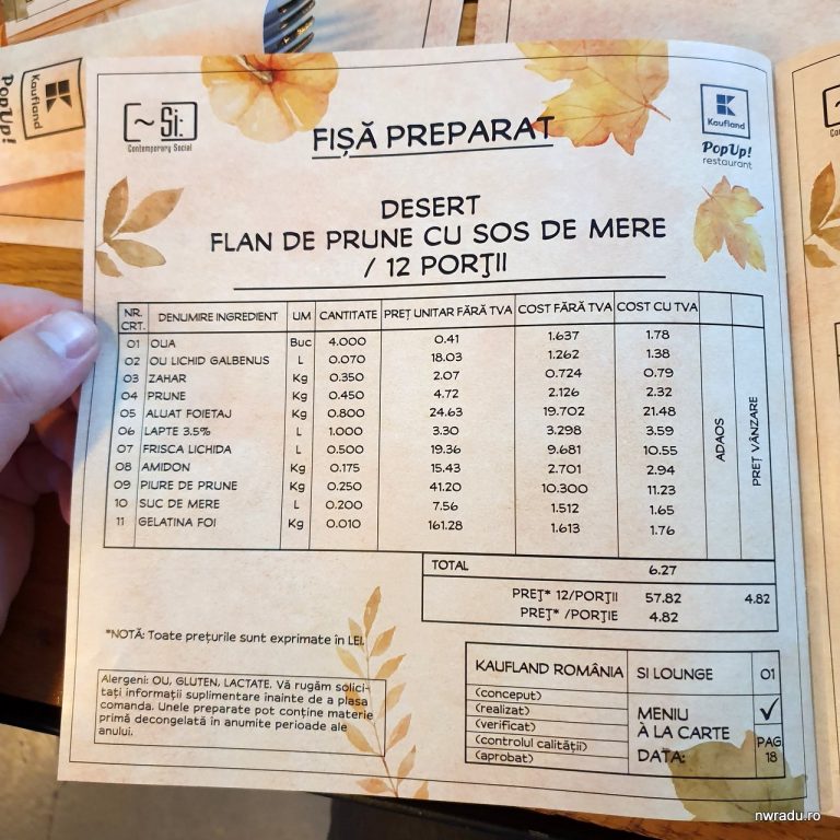 Am mâncat trei feluri de mâncare cu 19,68 lei la Kaufland PopUp ...